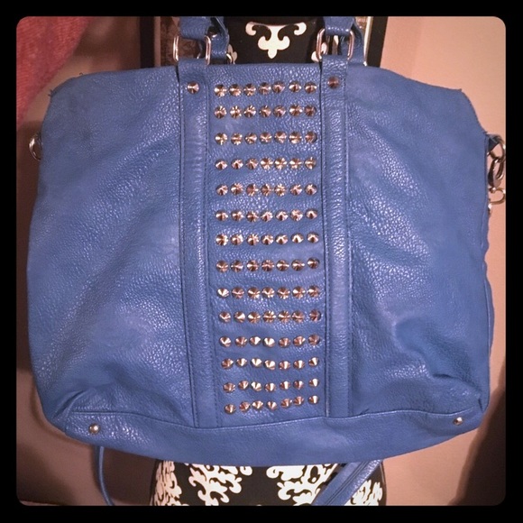 Steve Madden | Bags | Blue Studded Large Steve Madden Bag Purse | Poshmark
